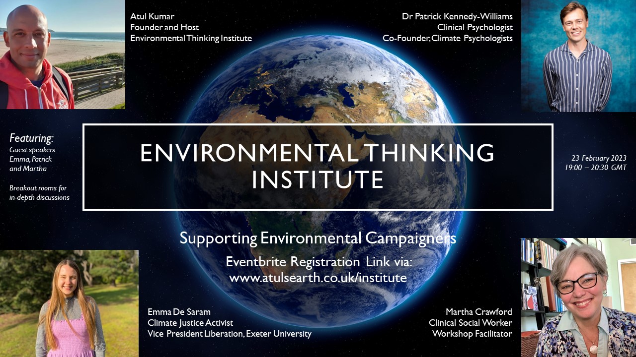 Environmental Thinking Institute (ETI) | Atul's Earth